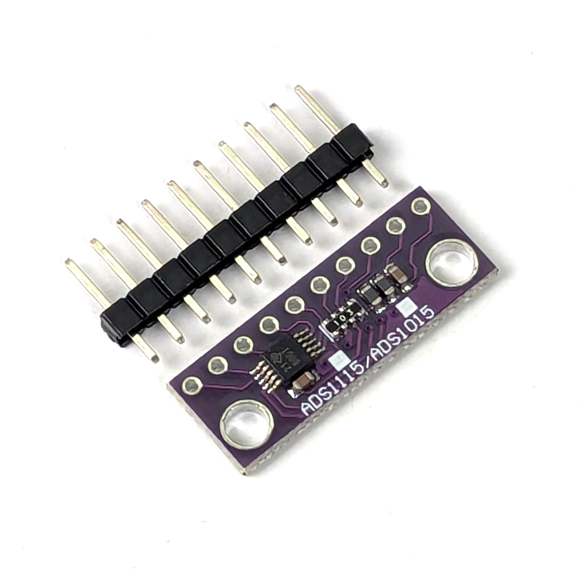 ADS1115 4-Ch 16-Bit ADC via I2C – PTSolns